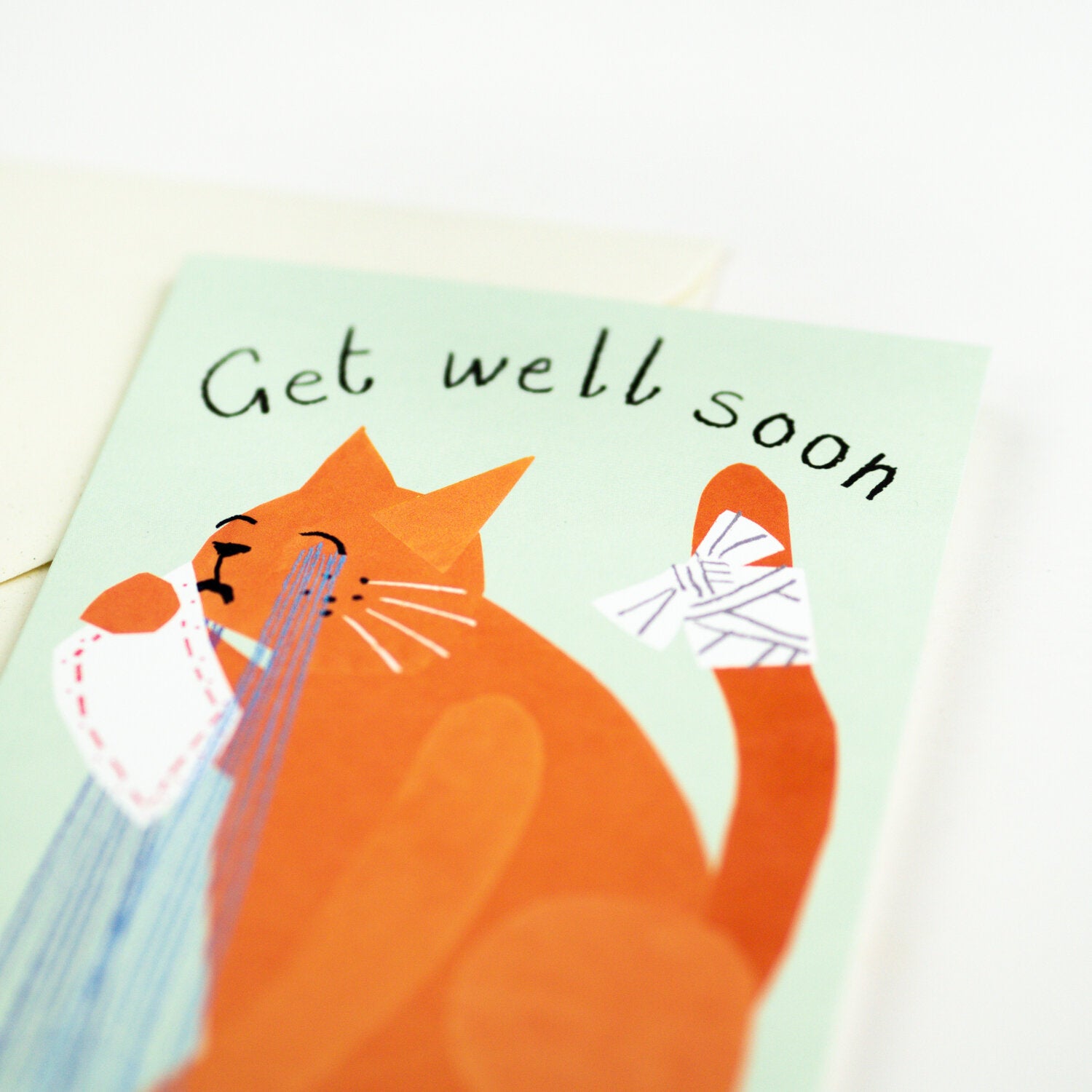 Get Well Soon Orange Cat